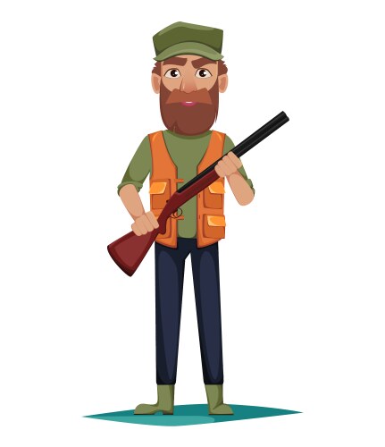 Hunter Cartoon Poacher Vector Images (73)