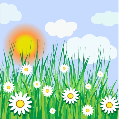 Sunny day Royalty Free Vector Image - VectorStock