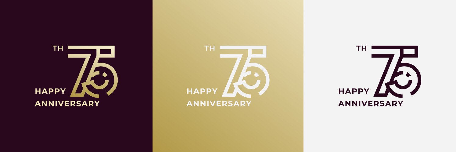 75th Anniversary Logo Designs 770+ 75 Anniversary Logo Stock