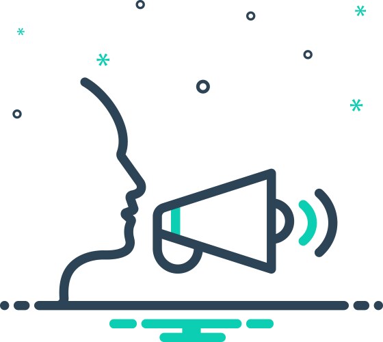 Speaking Royalty Free Vector Image - VectorStock