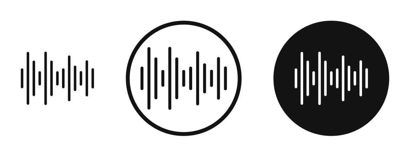 Waveform icon Royalty Free Vector Image - VectorStock