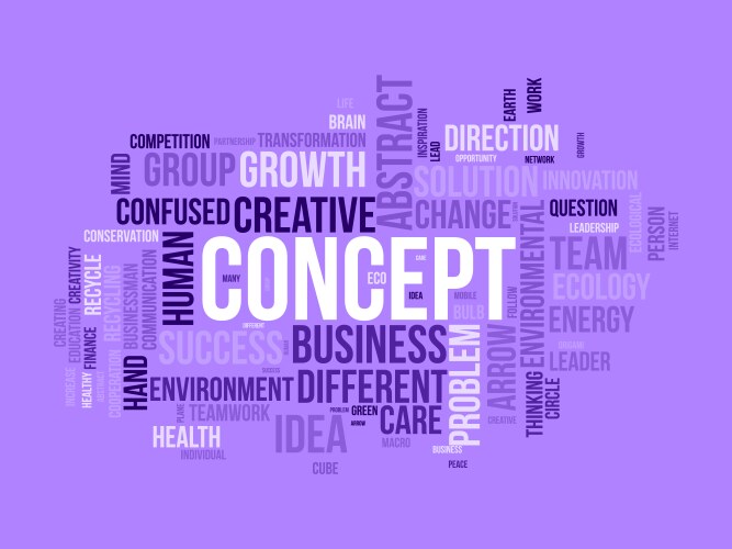 Teamwork word cloud template business concept Vector Image