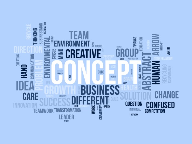 Teamwork word cloud template business concept Vector Image