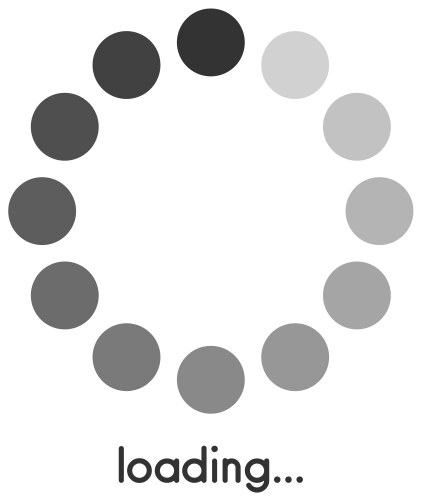 Loading progress bar set of black scale Royalty Free Vector