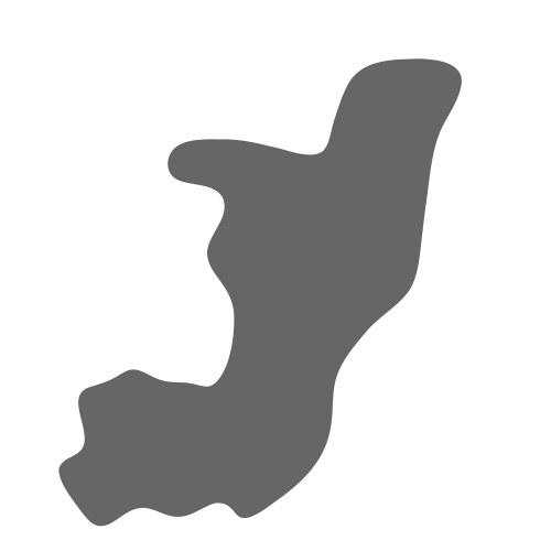 Republic of the congo simplified map Royalty Free Vector
