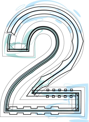 Colorful font Royalty Free Vector Image - VectorStock