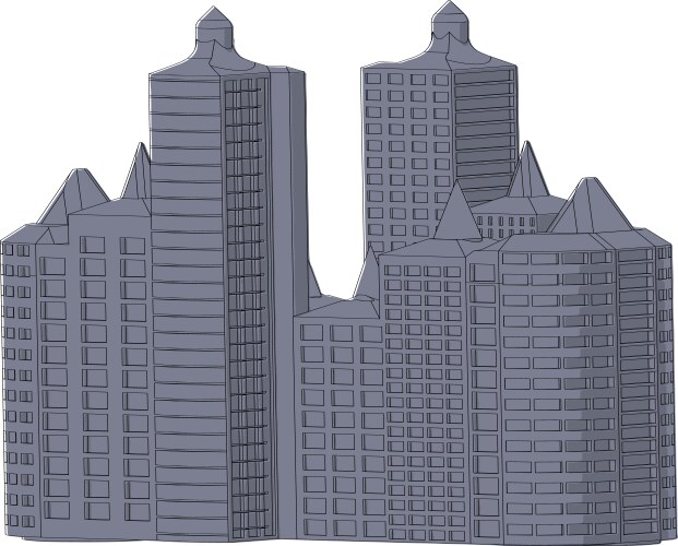 Frame gray building Royalty Free Vector Image - VectorStock