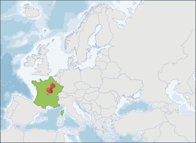 Map of french republic Royalty Free Vector Image