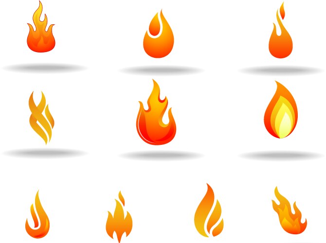 Flame Vector Images & Graphics for Commercial Use | VectorStock