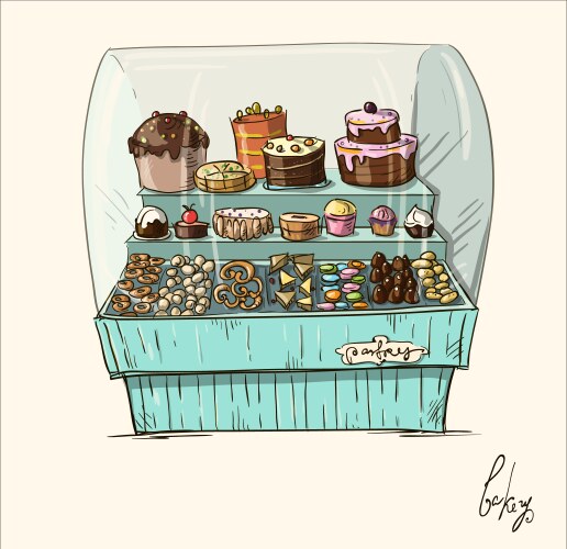 Vintage window hand drawn set of drawings Vector Image