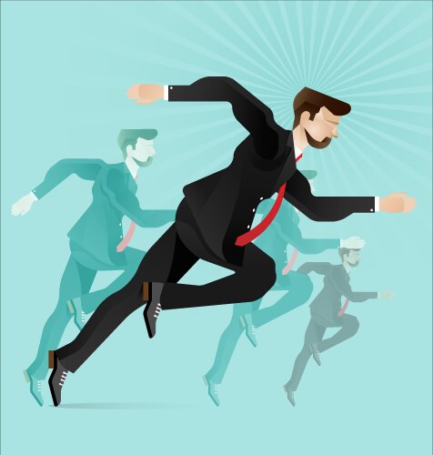 Business winner man win competition manager Vector Image