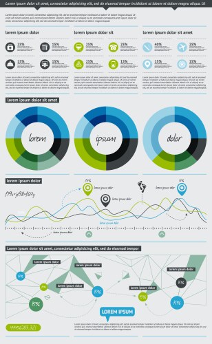 Chemistry infographics charts Royalty Free Vector Image