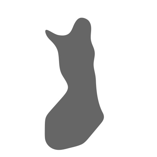 Finland simplified map Royalty Free Vector Image