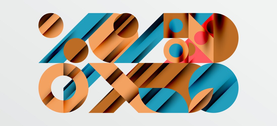 Geometric neo patterns abstract background Vector Image