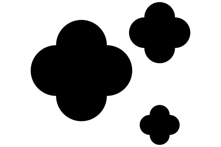 Basic graphics sticker Royalty Free Vector Image