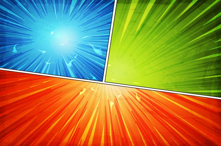 Comic book cover template Royalty Free Vector Image