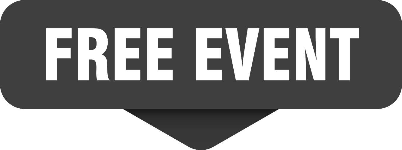 Free event sticker sign on transparent Royalty Free Vector