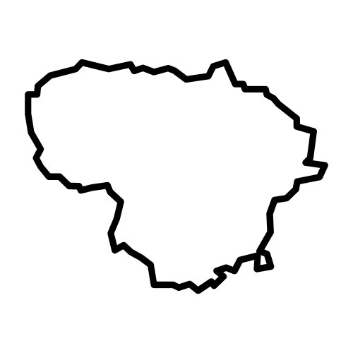 Lithuania Contour Map Vector Images (over 450)