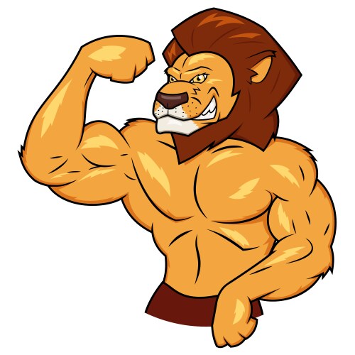 Muscular Lion Gym Vector Images (over 110)