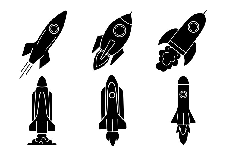 Simple Spaceship Vector Images (over 8,200)
