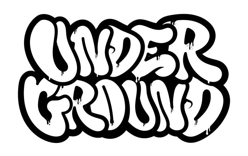 Graffiti lettering alphabet Royalty Free Vector Image
