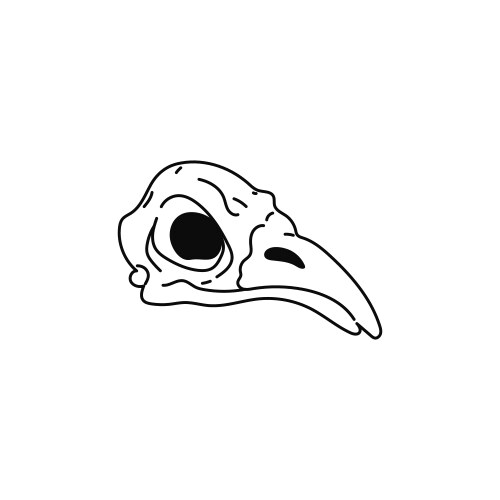 Feather line art cartoon Royalty Free Vector Image