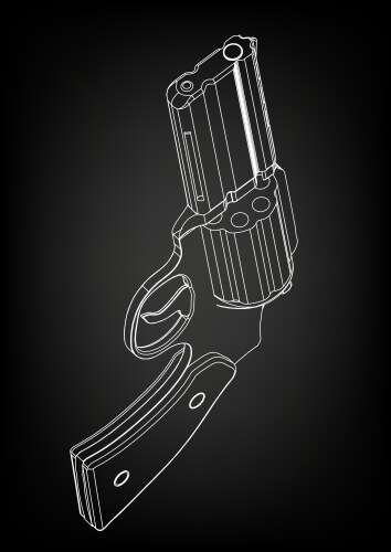 Realistic pistol flash Royalty Free Vector Image
