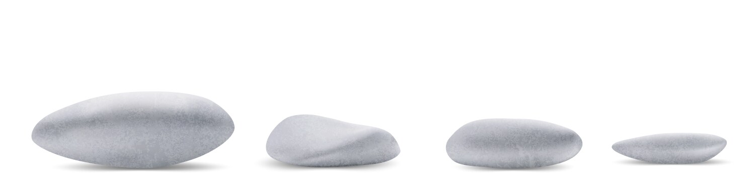 Collection of different rocks Royalty Free Vector Image