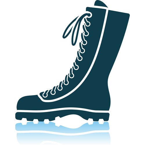 Hiking boot track Royalty Free Vector Image - VectorStock