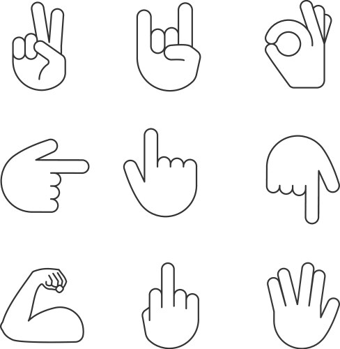 Middle Finger Outline Vector Images (over 780)