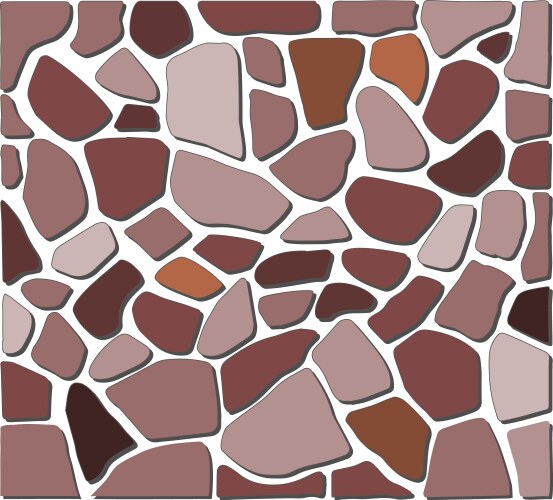 Paved stone seamless pattern pavement texture Vector Image