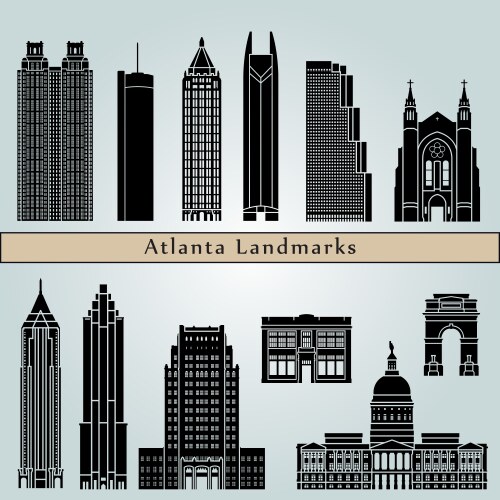 Atlanta Skyline Vector Images (over 290)