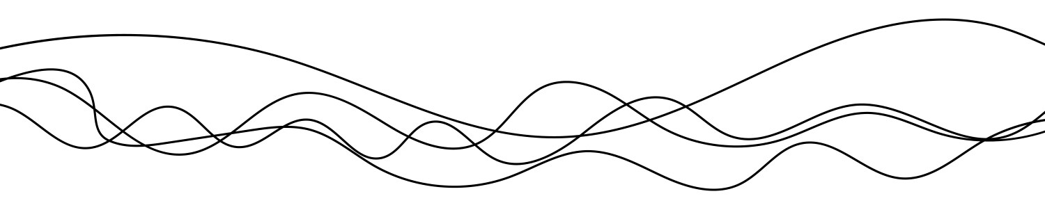 Thin curved wavy lines Royalty Free Vector Image