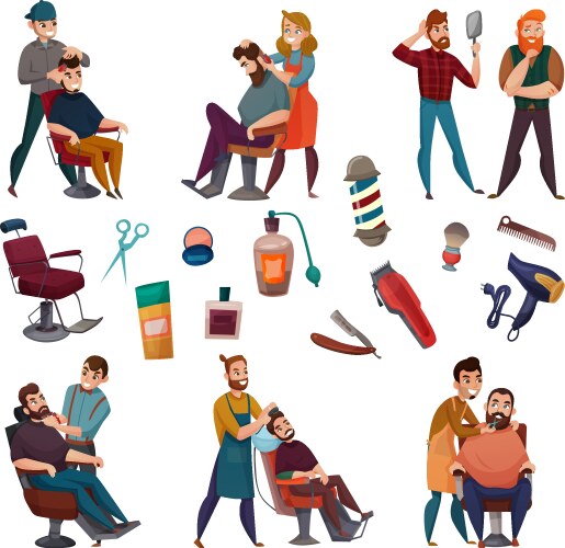 Barber Cartoon Vector Images (over 14,000)