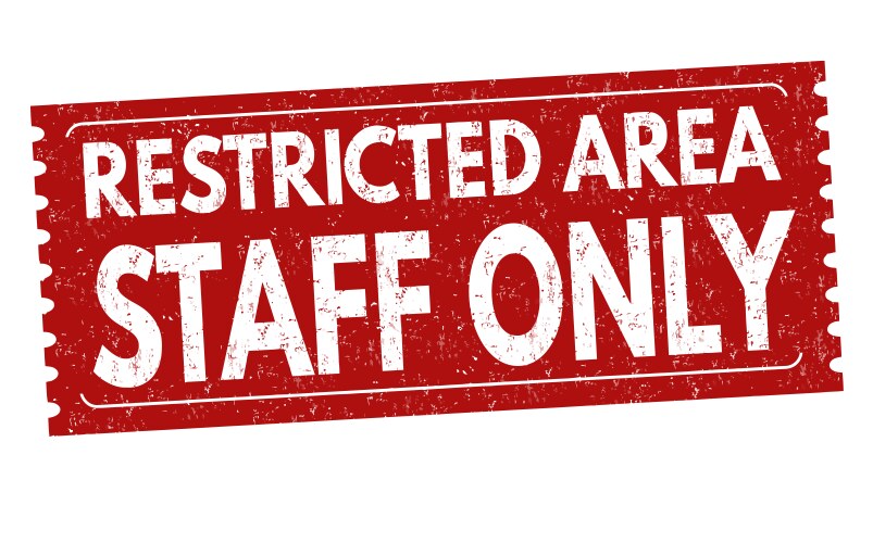 Staff Only Sign Vector Images (over 690)