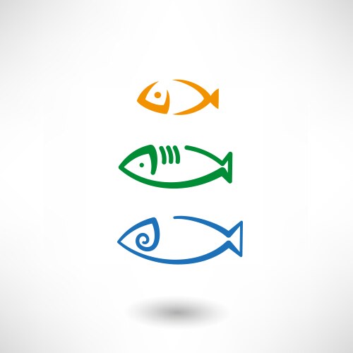 Fish signs Royalty Free Vector Image - VectorStock