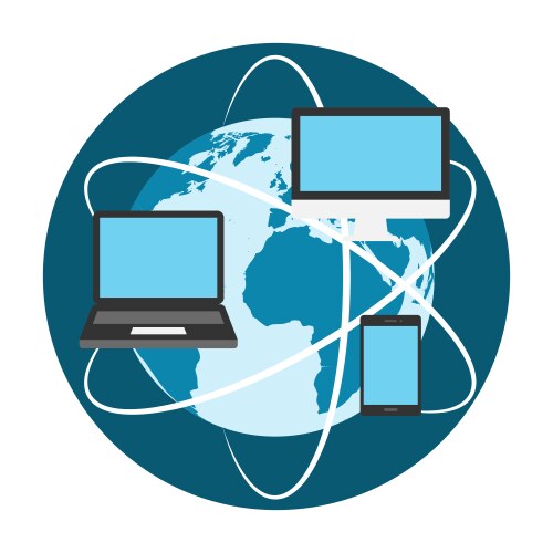 Internet system Royalty Free Vector Image - VectorStock