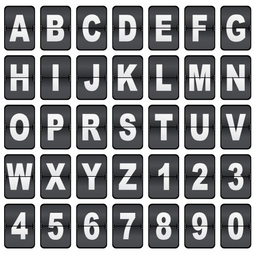 Airport Font Vector Images (over 2,700)