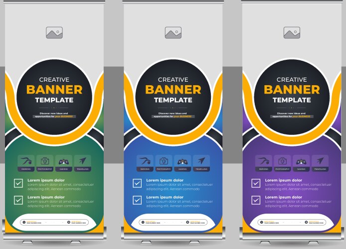 Pull Up Banner Corporate Template Vector Images (over 1,300)