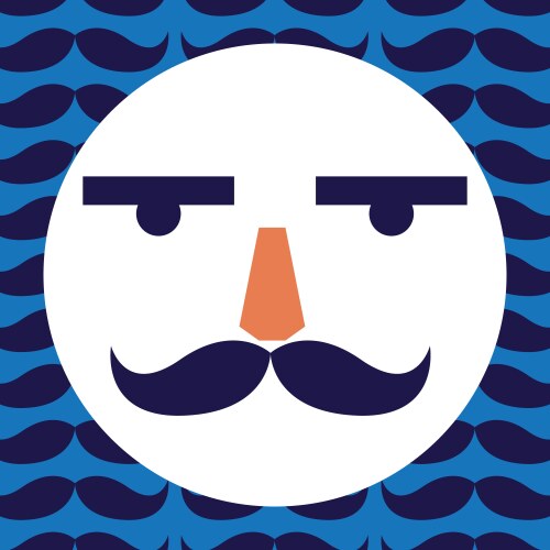 Nutcracker face design Royalty Free Vector Image