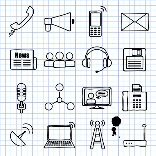 Communication Sketch Vector Images (over 63,000)