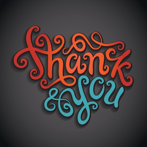 Hand Lettering Thank You Vector Images (over 5,700)