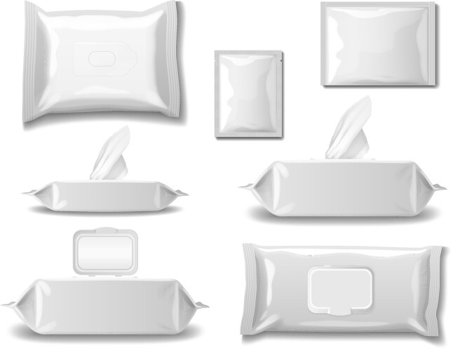 Tissue packaging mockup Royalty Free Vector Image