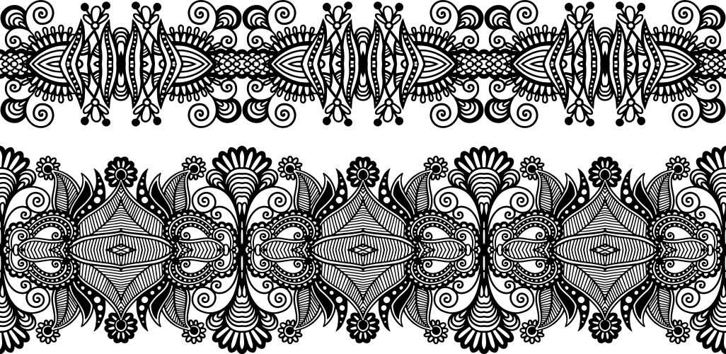 Decorative ornate design stripe pattern ethnic Vector Image