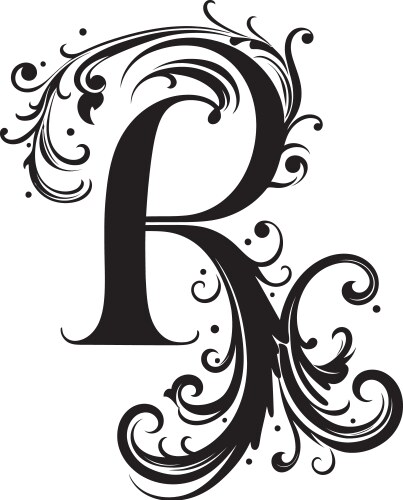 Calligraphy Letter R Vector Images (over 9,800)