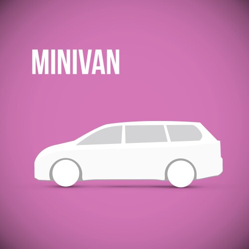 White car silhouette with shadows Royalty Free Vector Image