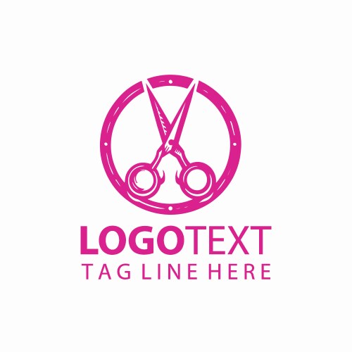 Scissor logo Royalty Free Vector Image - VectorStock