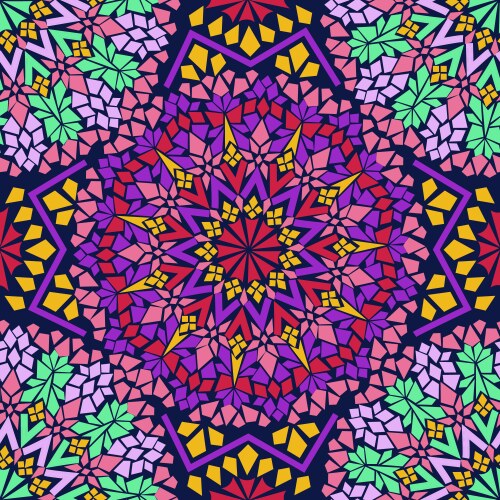 Polynesian culture pattern seamless colorful Vector Image Polynesian culture pattern seamless colorful Vector Image