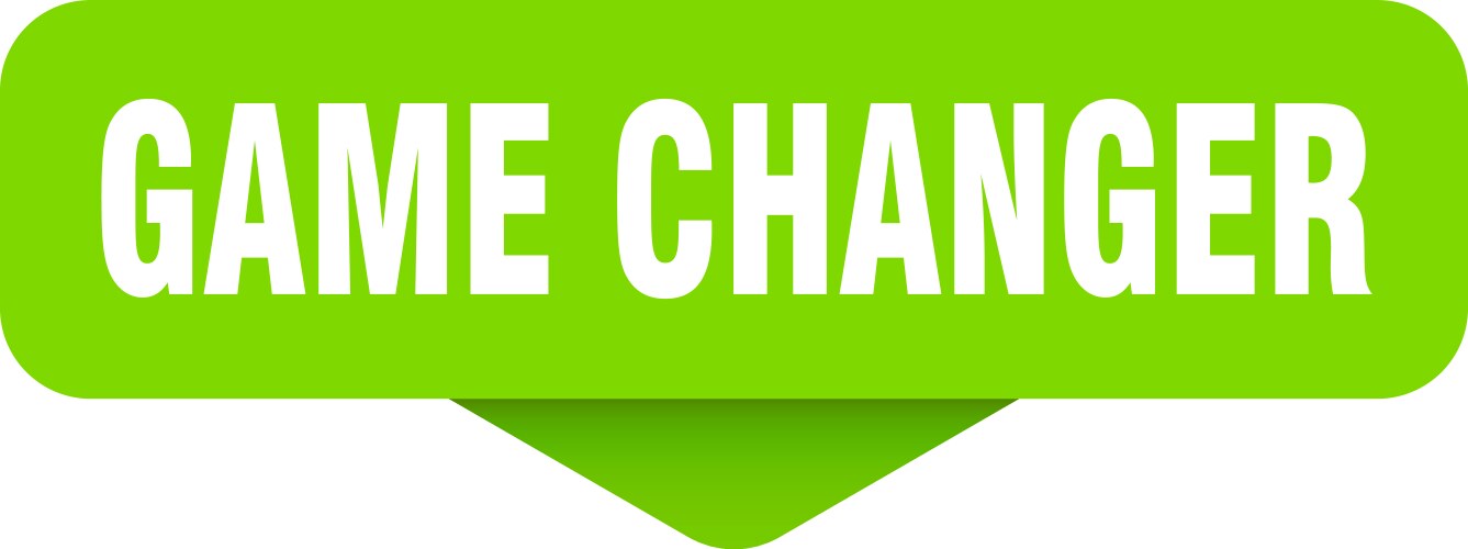 Game changer sticker sign Royalty Free Vector Image