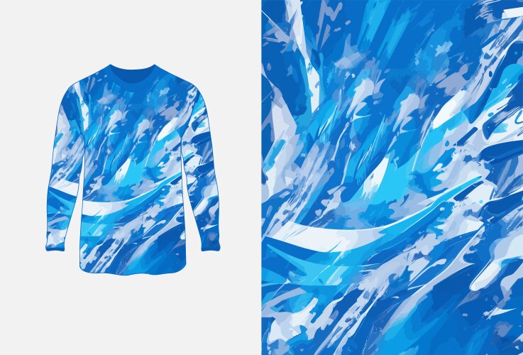 Long sleeve jersey grunge texture for extreme Vector Image